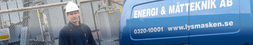 Byta och läsa av elmätare - Lysmasken